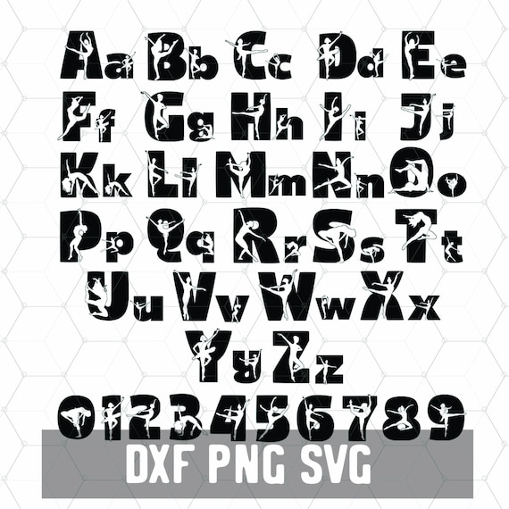 Dance Font SVG Jazz Ballet Cricut Alphabet Svg Files for - Etsy