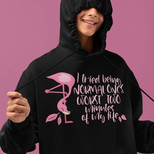 Awkward Flamingo Tried Being Normal Svg - Pink Flamingo Dxf - Digital ...