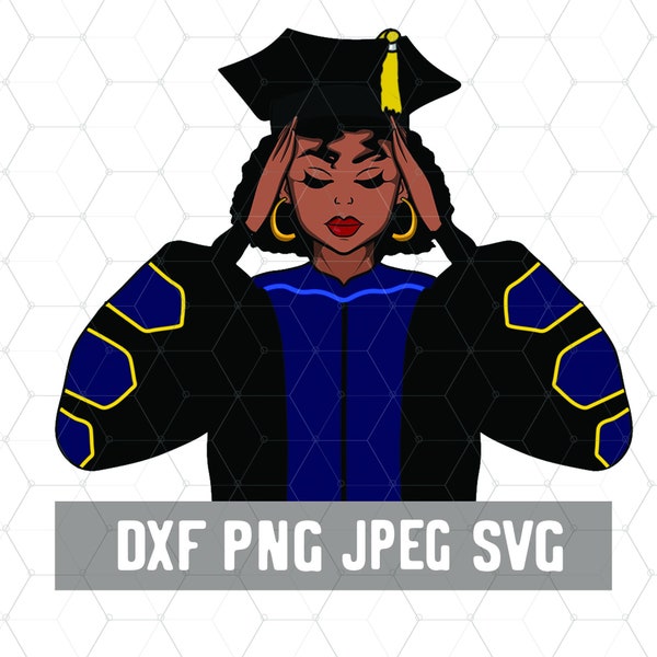 Black Queen With Masters Degree Svg - Etsy Australia