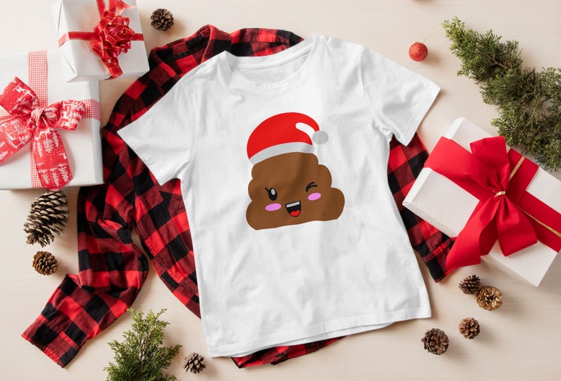 Poop Emoji SVG Santa Claus Poop Download merry Christmas SVG - Etsy