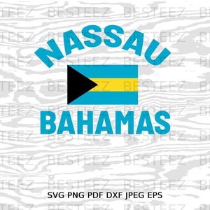 Nassau Bahamas Svg File- Bahamian Flag Png - Digital Download - Cut ...