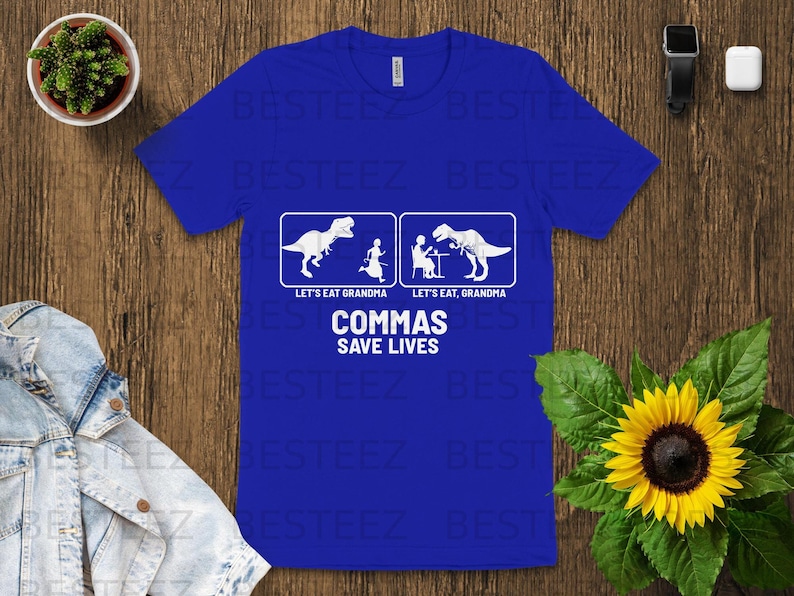 Let's Eat Grandma Commas Saves Lives Svg File Grammar Png - Etsy