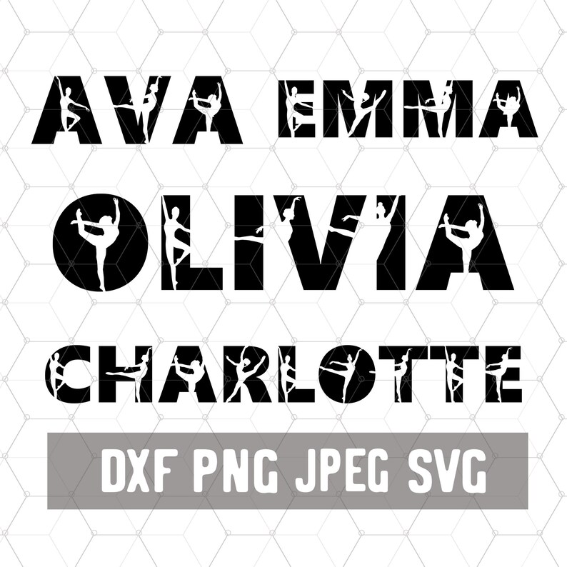 Custom Name Dance SVG Emma Svg Jazz Ballet Cricut Files | Etsy