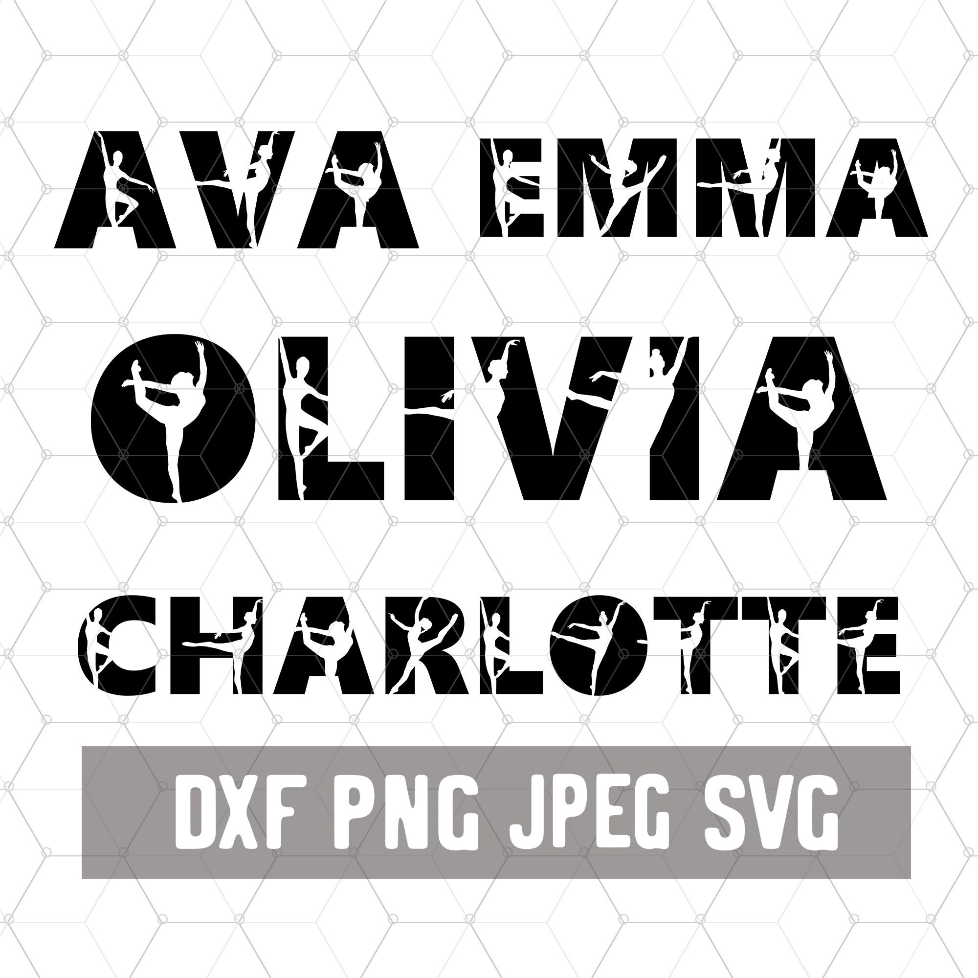 Custom Name Dance SVG Emma Svg Jazz Ballet Cricut Files - Etsy Canada