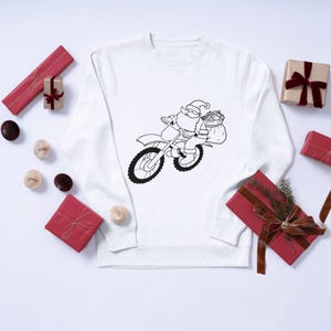 Santa Claus Motocross Biker Svg File- Christmas Png - Digital Download ...