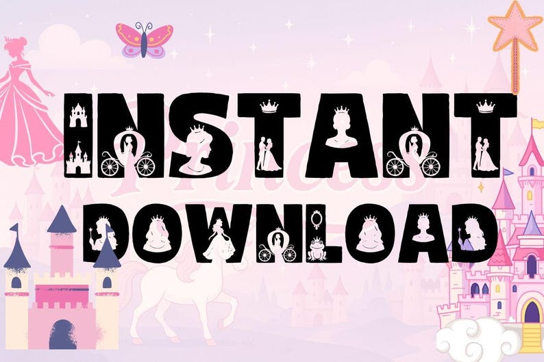 Princess Font – Elegant Capitalletters & Numbers Only – OTF and TTF ...