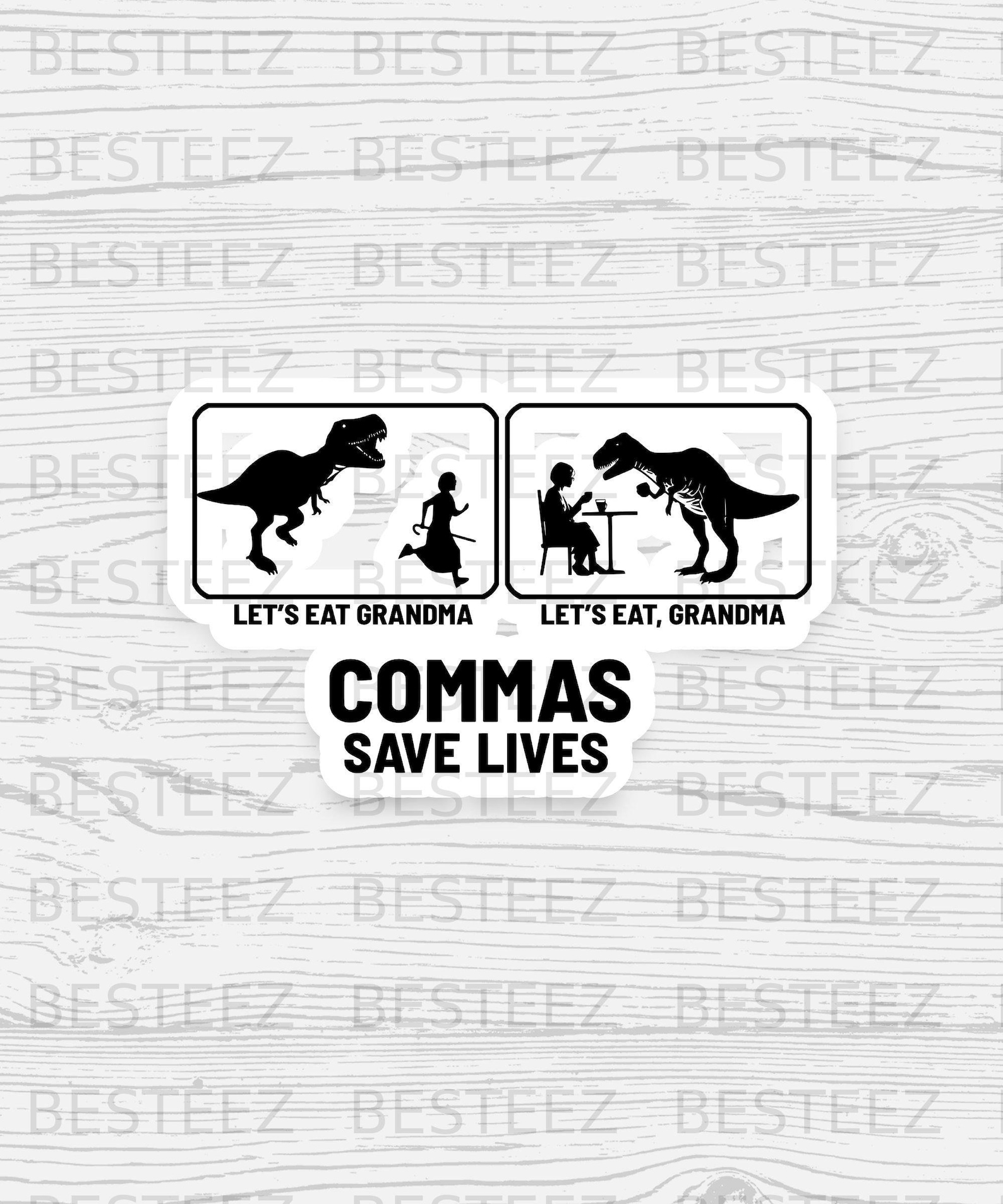 Let's Eat Grandma Commas Saves Lives Svg File- Grammar Png - Digital ...