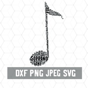 Musical Notes Svg - Music Terms - Musical Note Dxf - Cricut Files ...