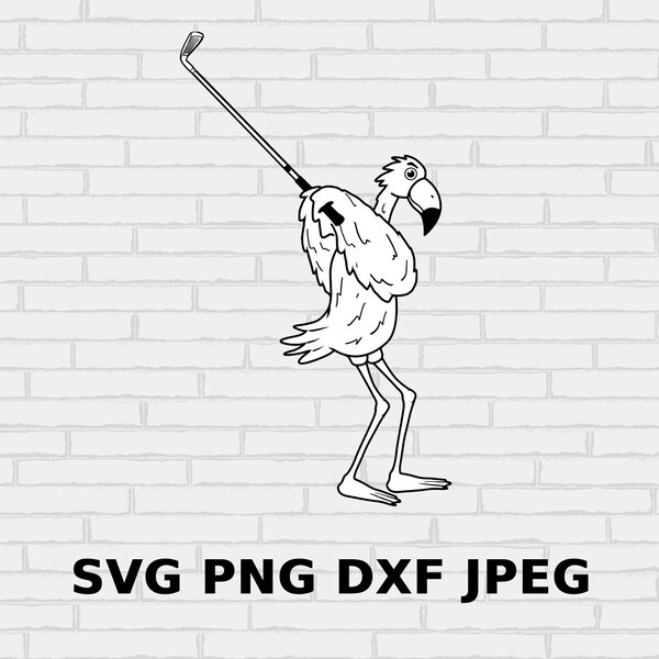 Golf Flamingo - Etsy