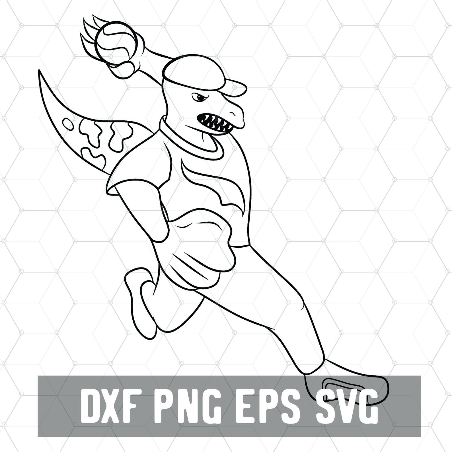 Dino Baseball SVG - T-rex Svg - Dinosaur Softball - Digital Download ...