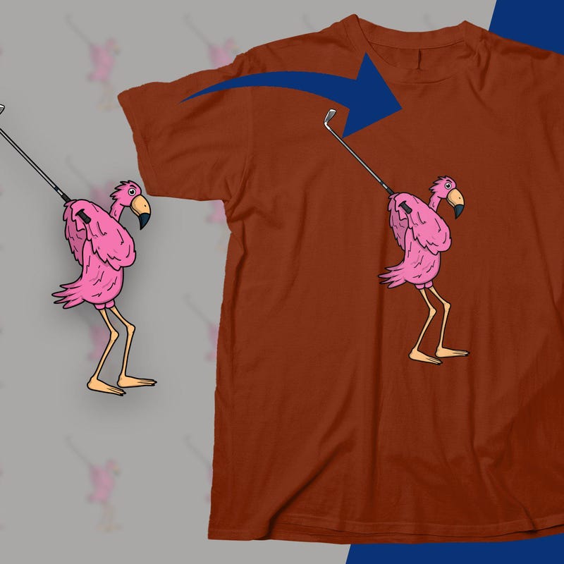 Golf Flamingo - Etsy