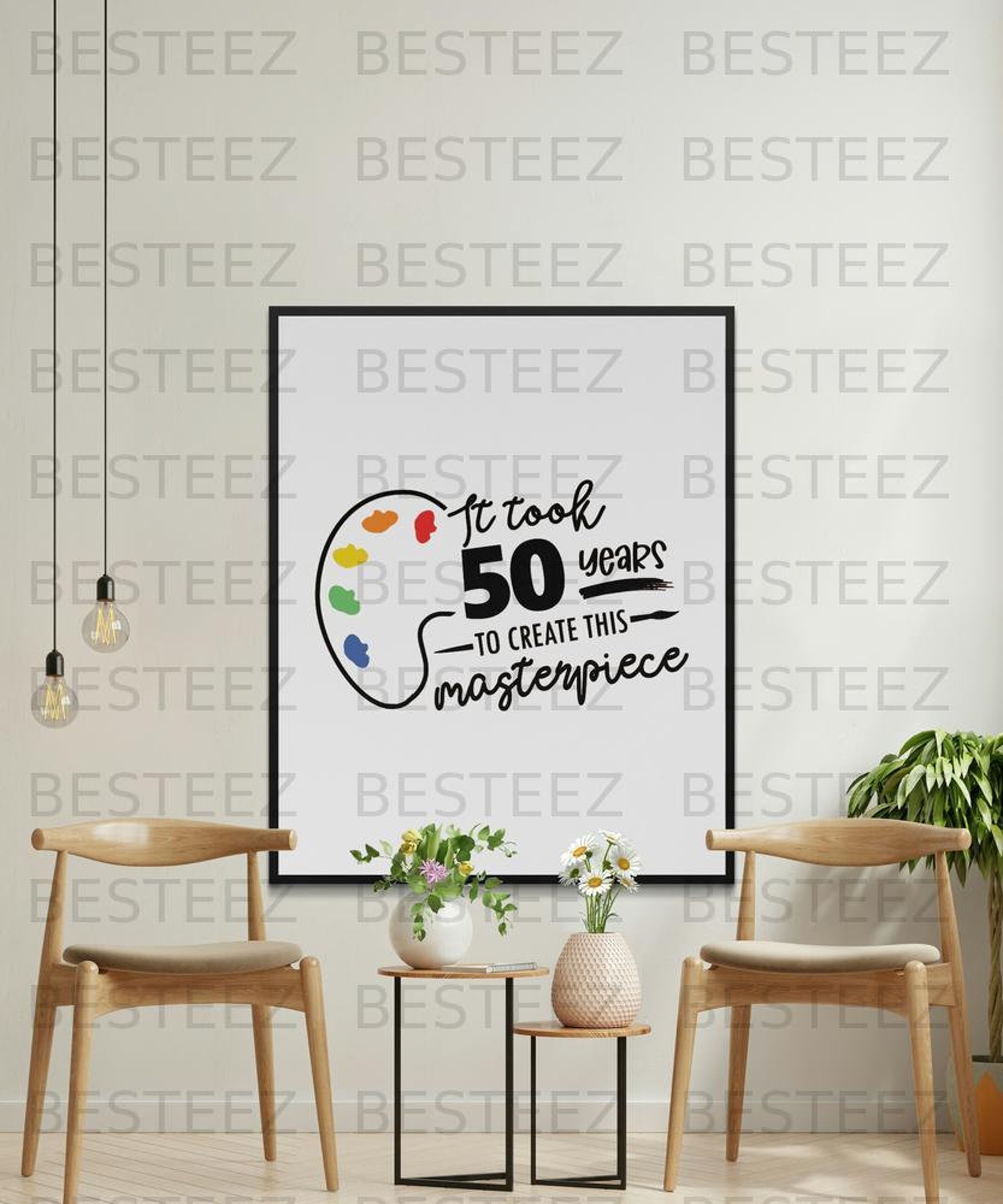 50 Years to Create This Masterpiece Svg File- 50th Birthday Png ...