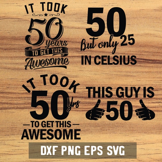 Grappige 50ste Verjaardag 50 Jaar Svg Verjaardag 50 PNG - Etsy België