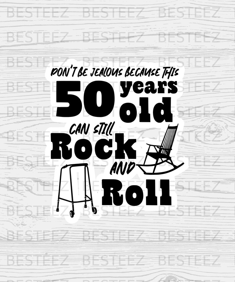 50 Years Rock and Roll Svg File 50th Birthday Png Digital - Etsy
