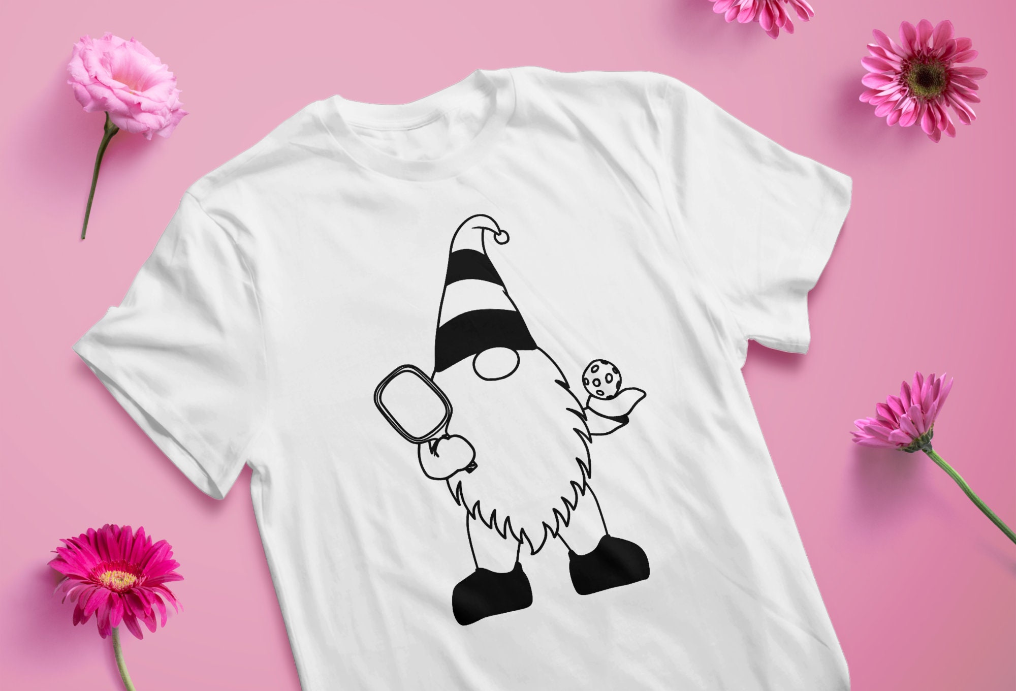 Gnome Pickle Ball Svg File- Christmas Gnomies Png - Digital Download ...
