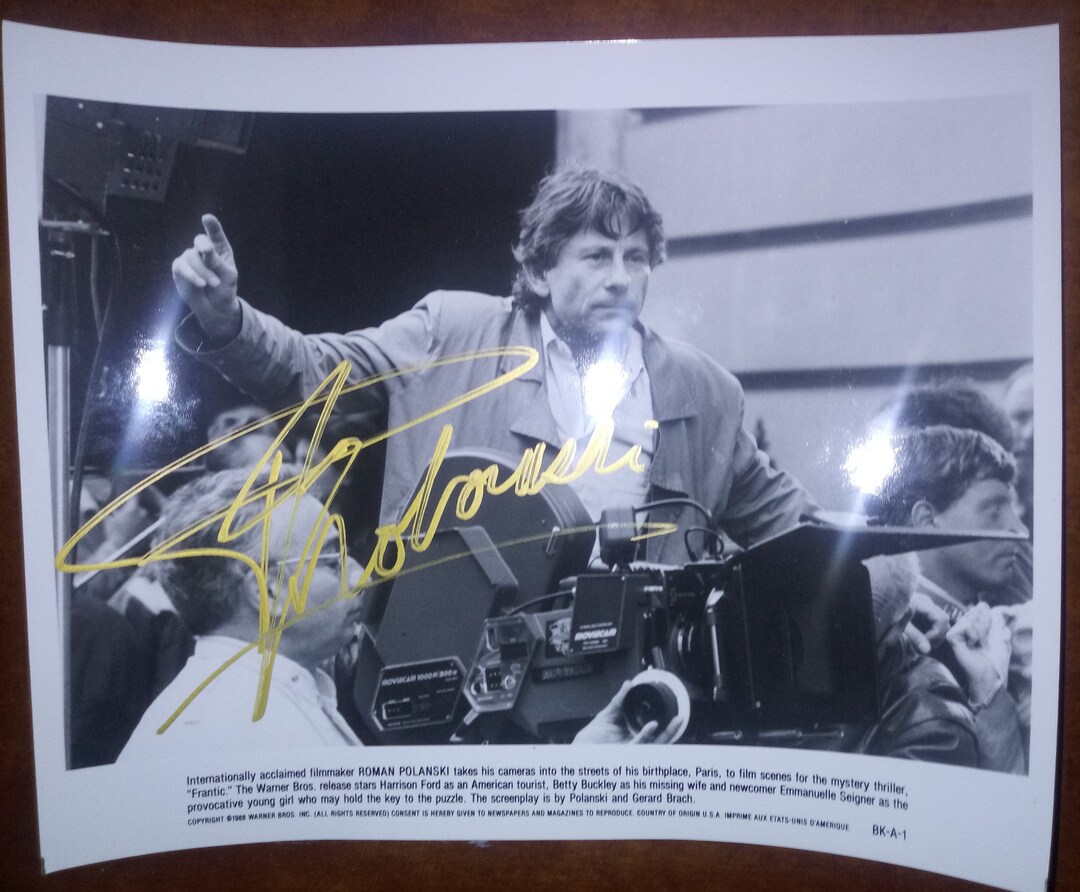 Photo 10" * 8" of Roman Polanski (rare)signed Autographed by Roman ...
