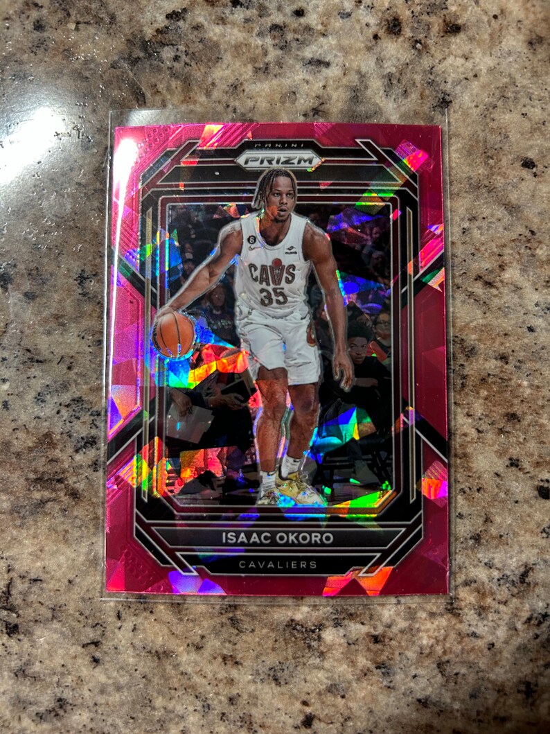 Basketball Card Isaac Okoro 78 Pink Holo Cleveland Cavaliers 2022 ...