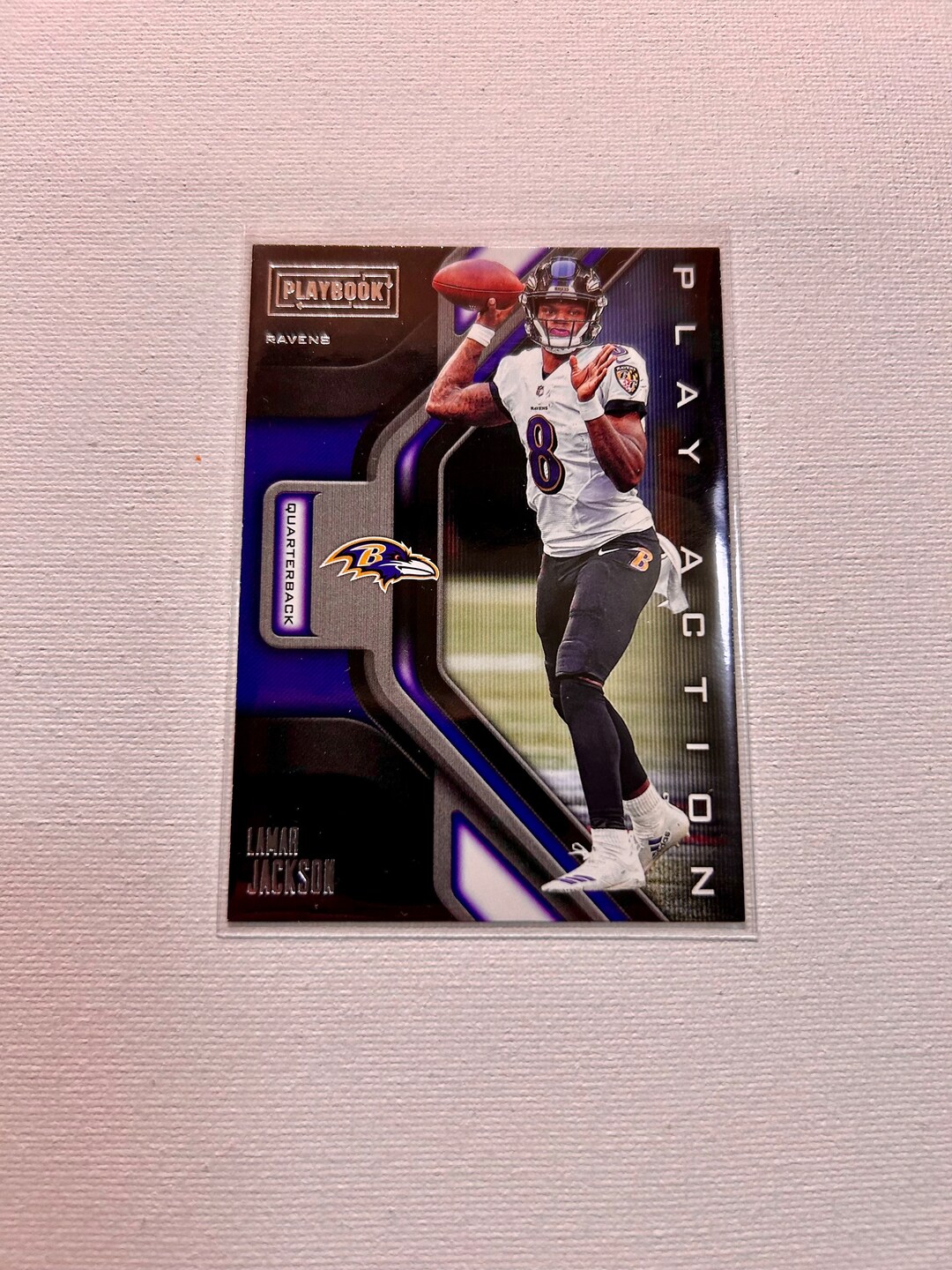 Football Card - Lamar Jackson #7 - Baltimore Ravens - 2019 Playbook ...