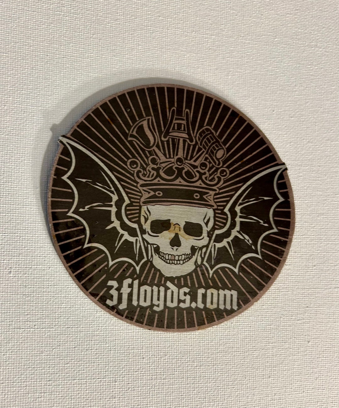 Novelty Beer Fridge Magnet Three Floyds Brewing Skull and Wings 3 Inch ...