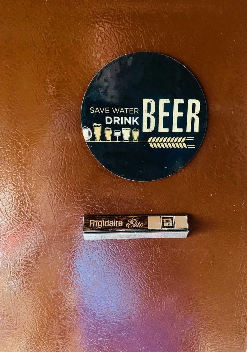 Novelty Beer Fridge Magnet Save Water, Drink Beer 3 Inch Round Beer ...
