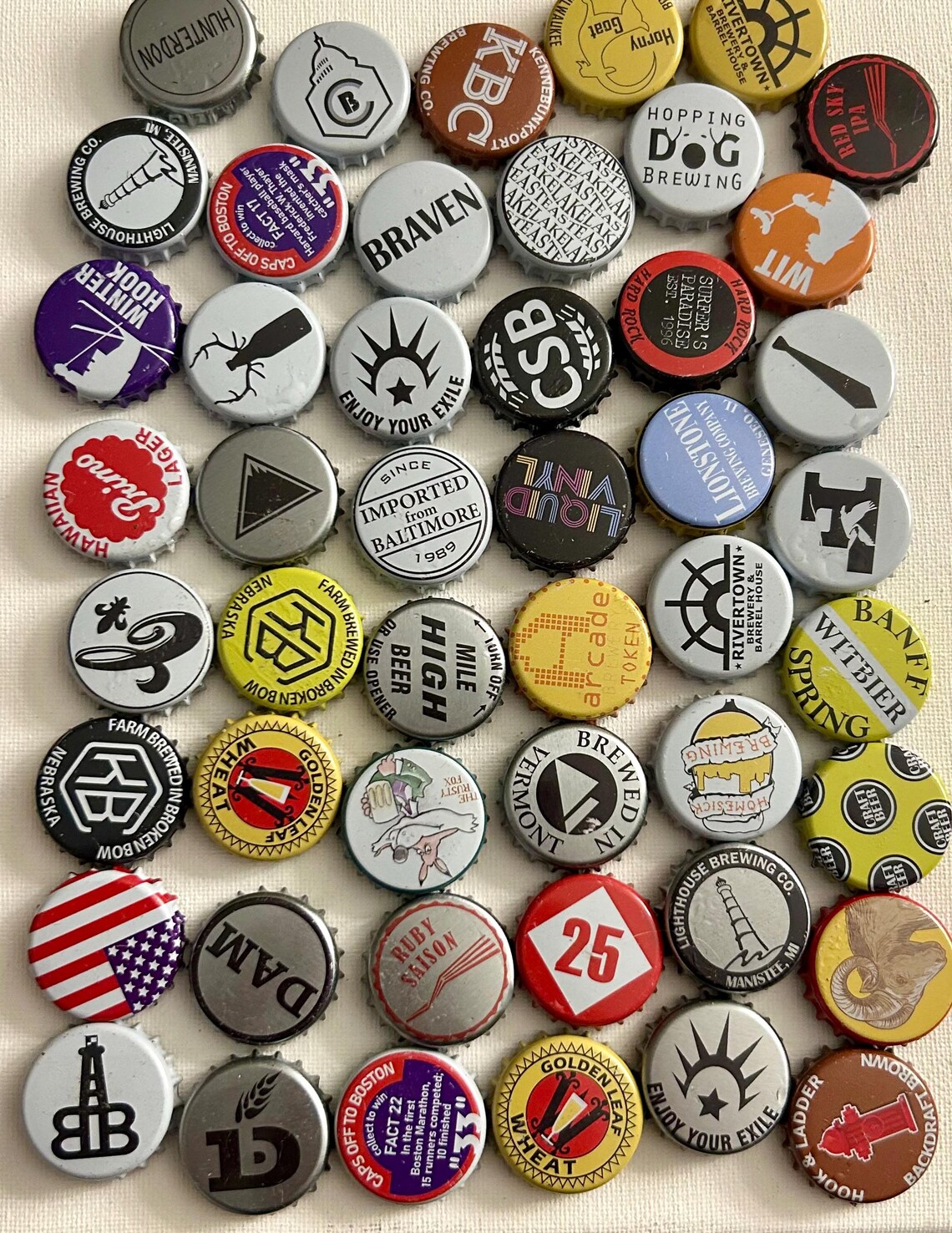 Craft Beer Bottle Cap Magnets - Random Designs, Set of 6/12/24 - Etsy
