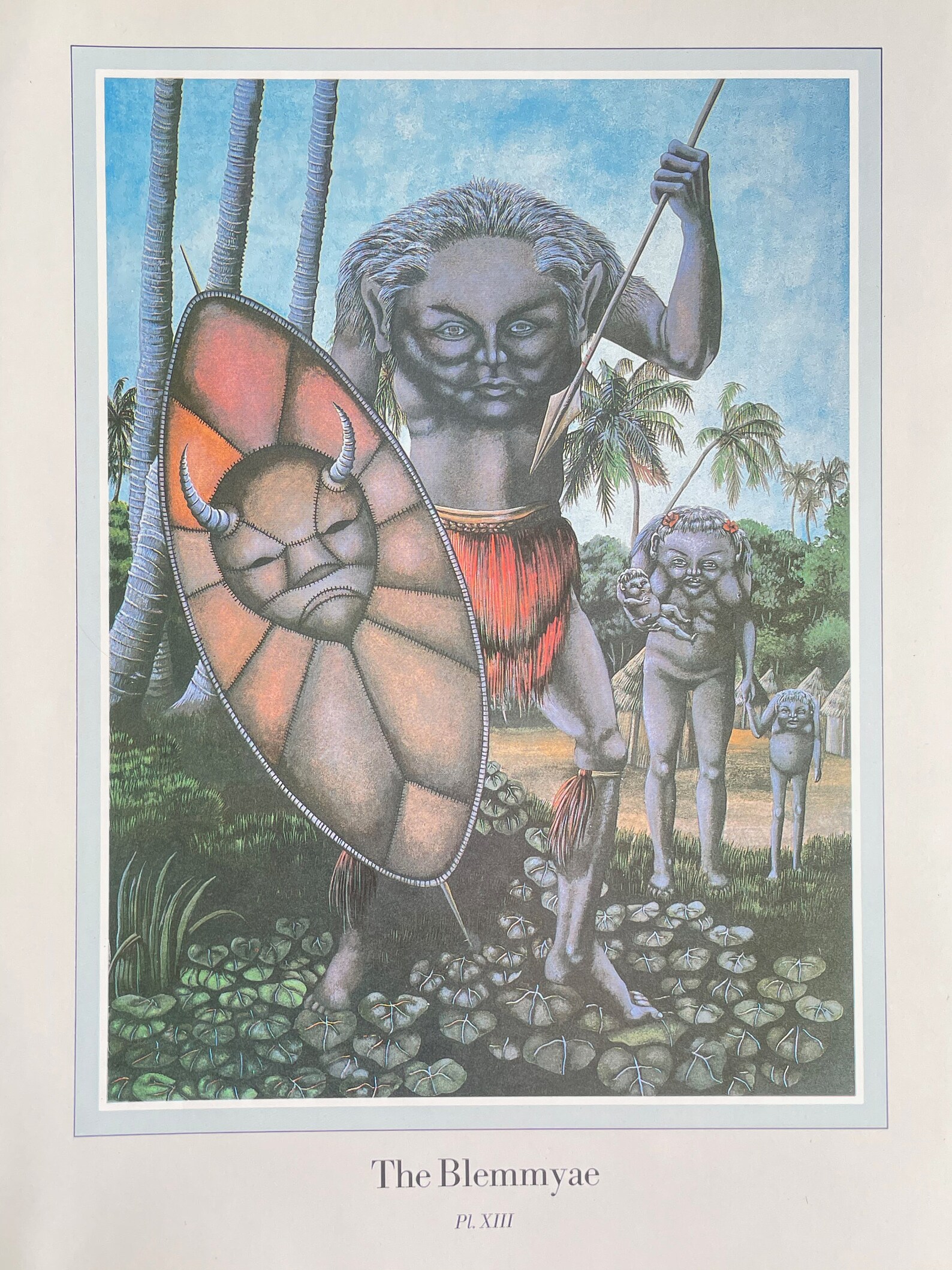 The Blemmyae Print for Frame. Fantasy Book Illustration. | Etsy