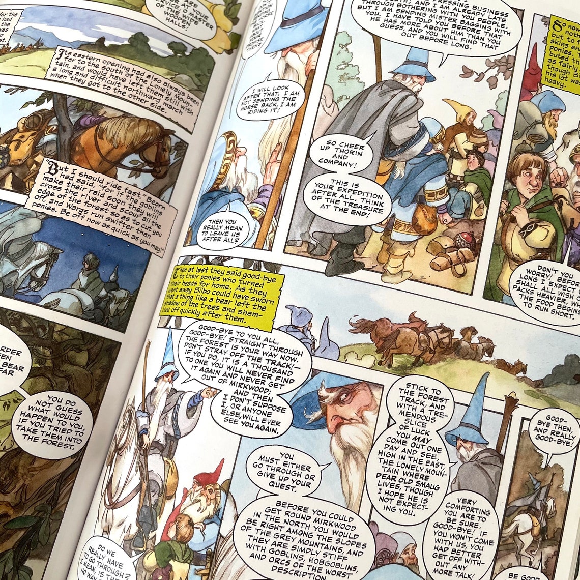 The Hobbit Graphic Novel. Illustrated JRR Tolkien Vintage | Etsy The Hobbit Graphic Novel. Illustrated JRR Tolkien Vintage | Etsy