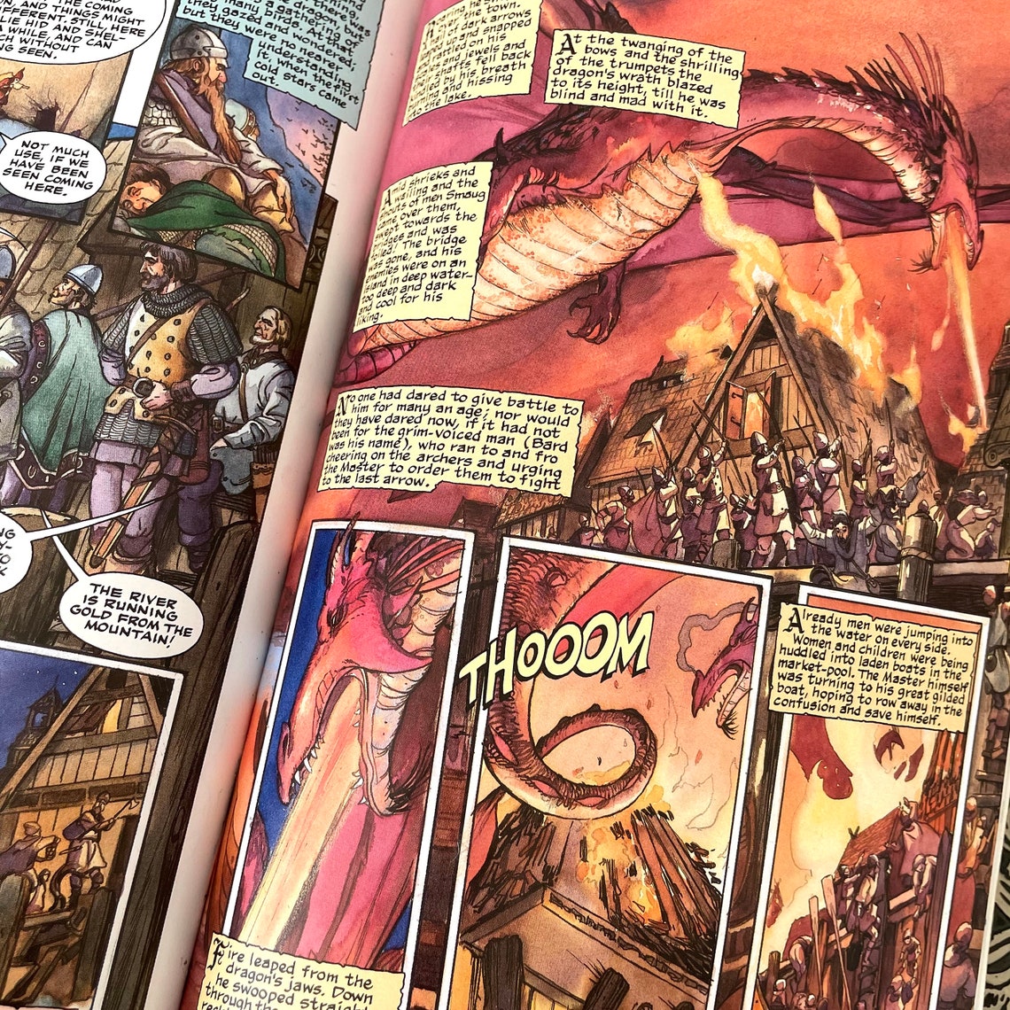 The Hobbit Graphic Novel. Illustrated JRR Tolkien Vintage | Etsy