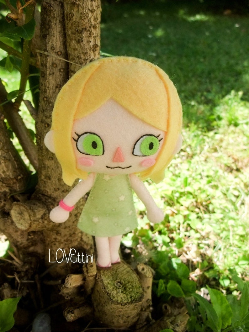 PDF Pattern Diy Animal Crossing Plush/doll Twins Felt Tutorial Handmade ...