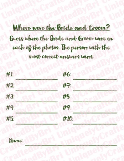 Guessing Game Sign Where Were the Bride and Groom Lemon Theme Photo ...