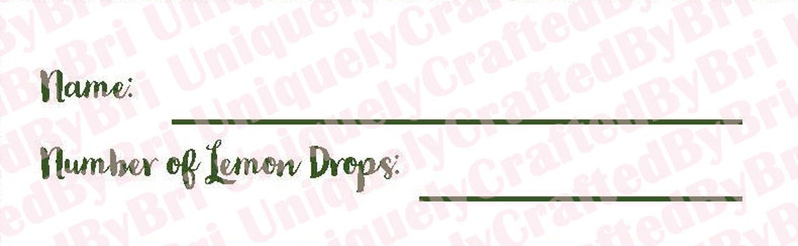 Guessing Game Sign - How Many Lemon Drops in the Jar - Lemon Theme ...