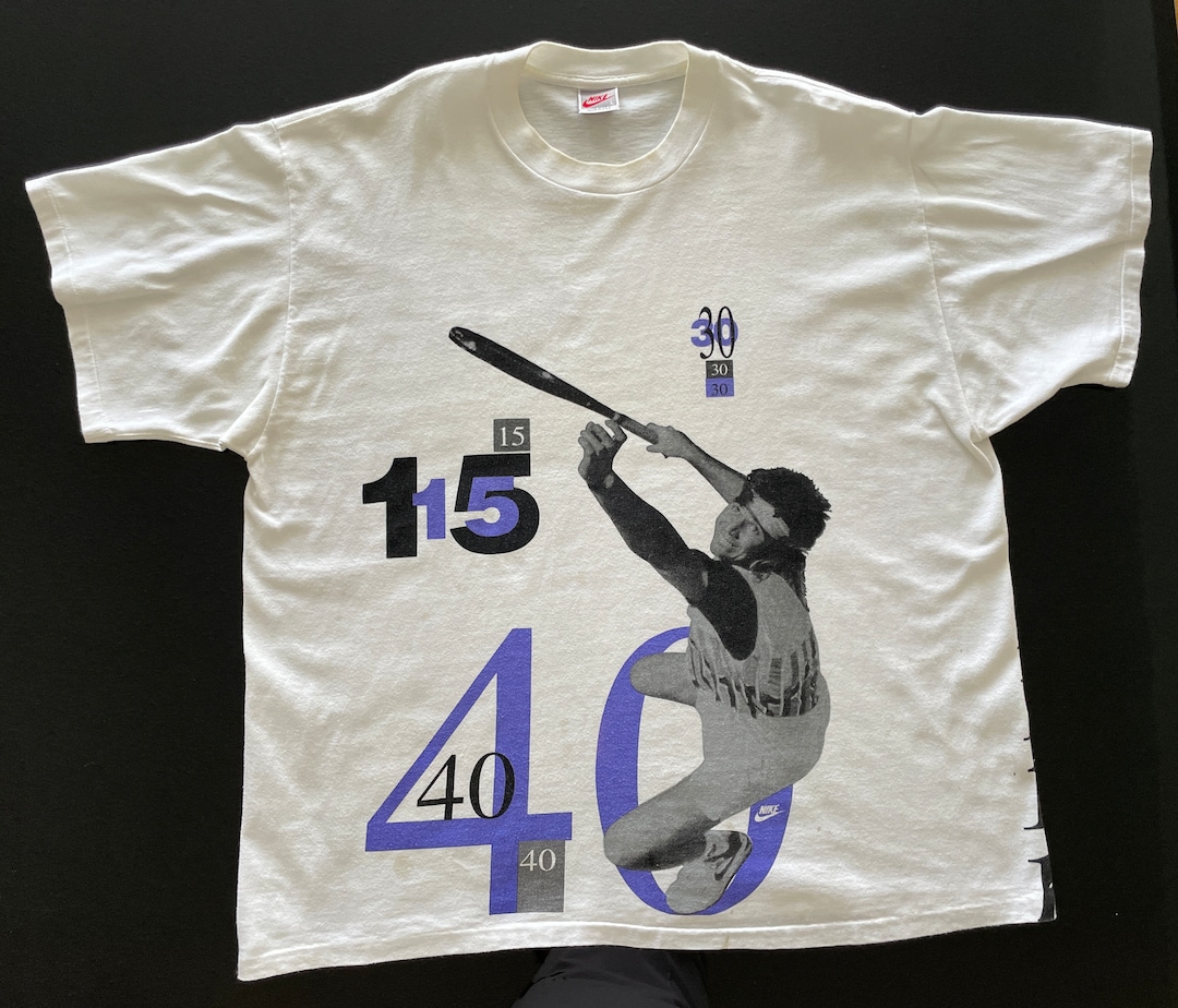 Vintage Nike Andre Agassi Shirt, 90'S Original, Challenge Court, Size ...