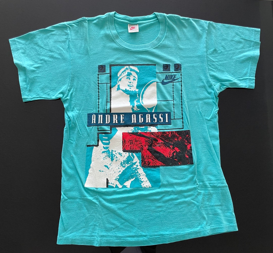 Vintage Nike Andre Agassi Shirt, 90'S Original, Challenge Court, Size ...
