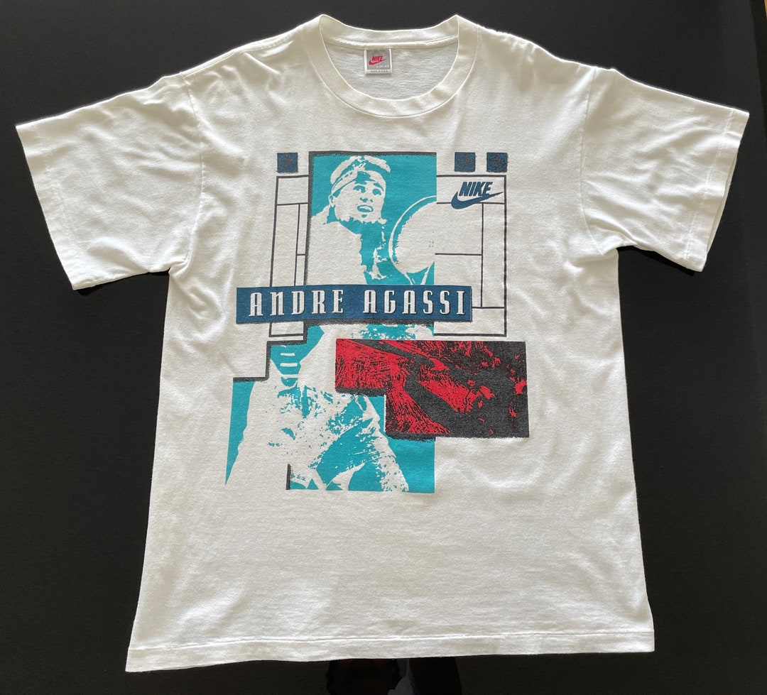 Vintage Nike Andre Agassi Shirt, 90'S Original, Challenge Court, Size ...