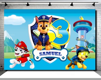 Paw patrol banner | Etsy