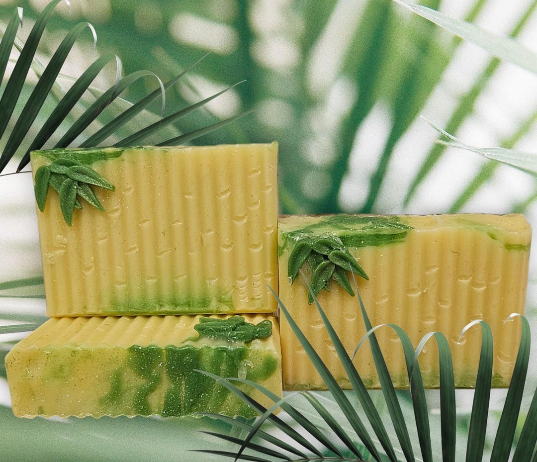 BAMBOO Soap- Goats Milk- Turmeric Soap-hawaiian Soaps - Etsy