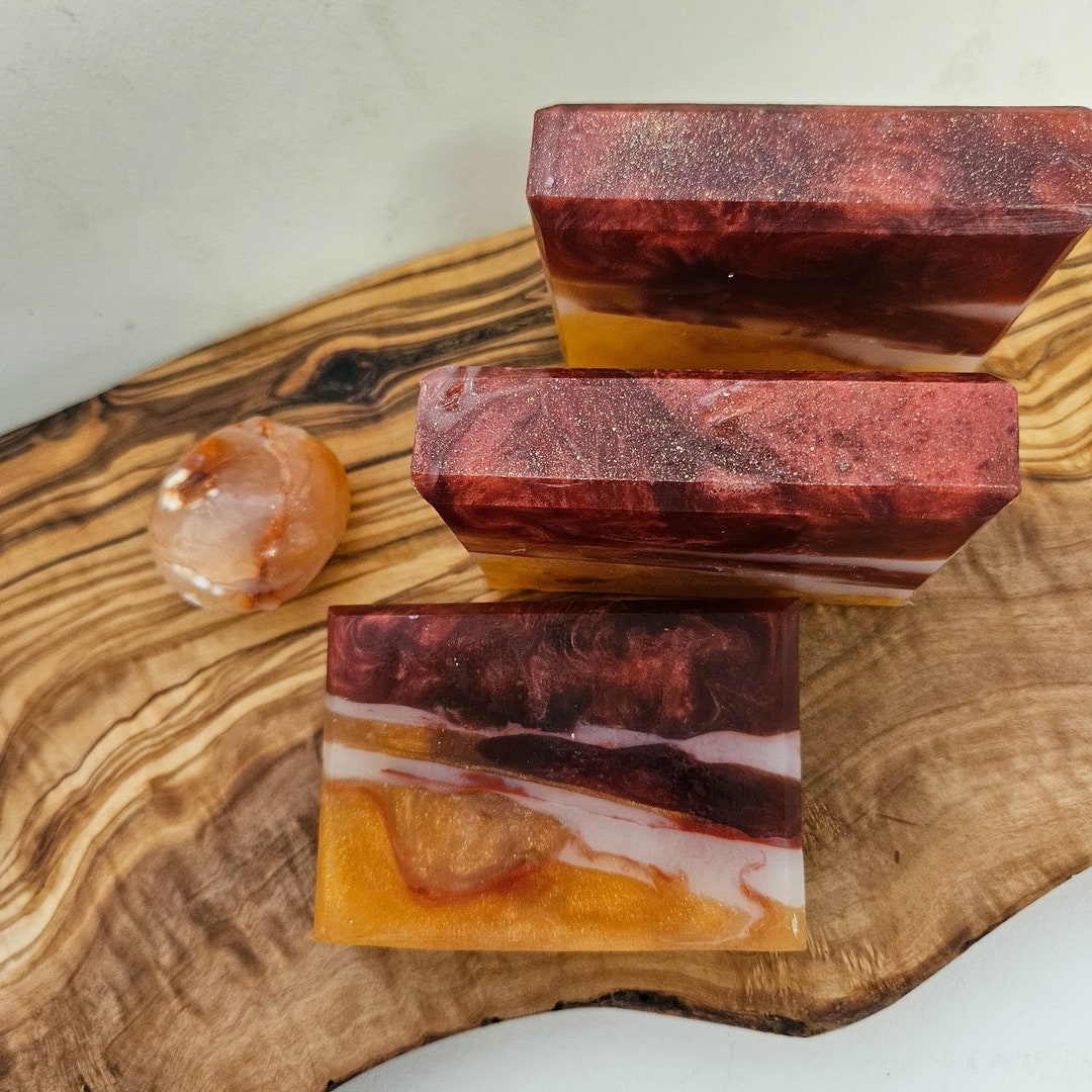 CARNELIAN Stone Soap - Mens Soap - Stone Soaps-manly Scents, Gemstone ...