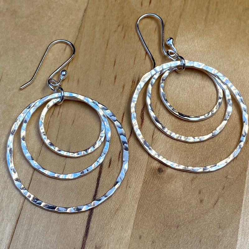 Silver Earrings - Etsy