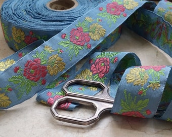 1/2 Vintage French Jacquard Woven Ribbon Trim | Etsy