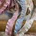 1/2 Vintage Jacquard Ruffle Trim With Embroidered Florals and Leaves ...