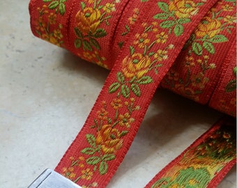 3/4 Vintage French Jacquard Ribbon Trim White Woven With | Etsy