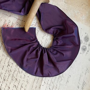 2.875” Vintage French Wired Taffeta Ribbon Iridescent Grape Jewel Tone ...