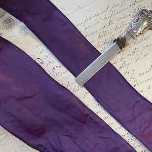 2.875 Vintage French Wired Taffeta Ribbon Iridescent Grape - Etsy