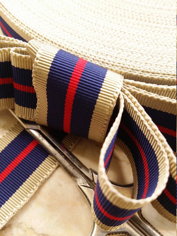 7/8 Vintage Straight Edge Woven Millinery Ribbon Trim - Etsy