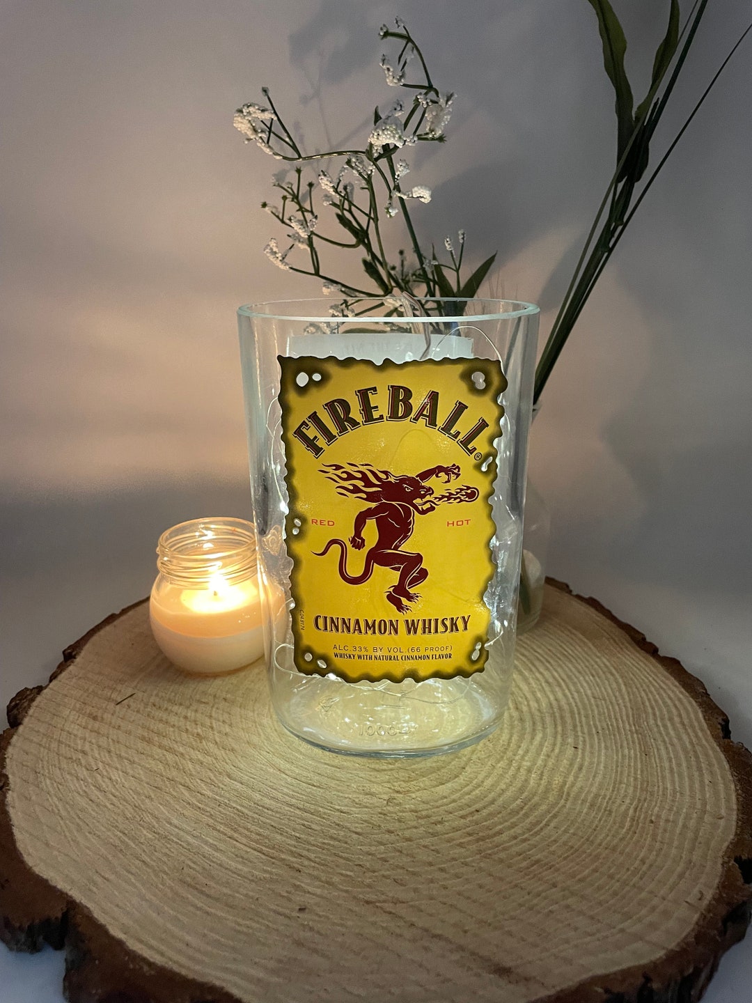 Fireball Candle Gift for Fireball Drinker Gift for Friend Gift for ...