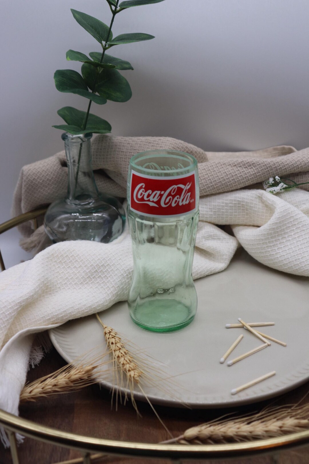 Coca Cola Candle Coca Cola Bottle Unique Vase Soda Lover Gift for Bar ...