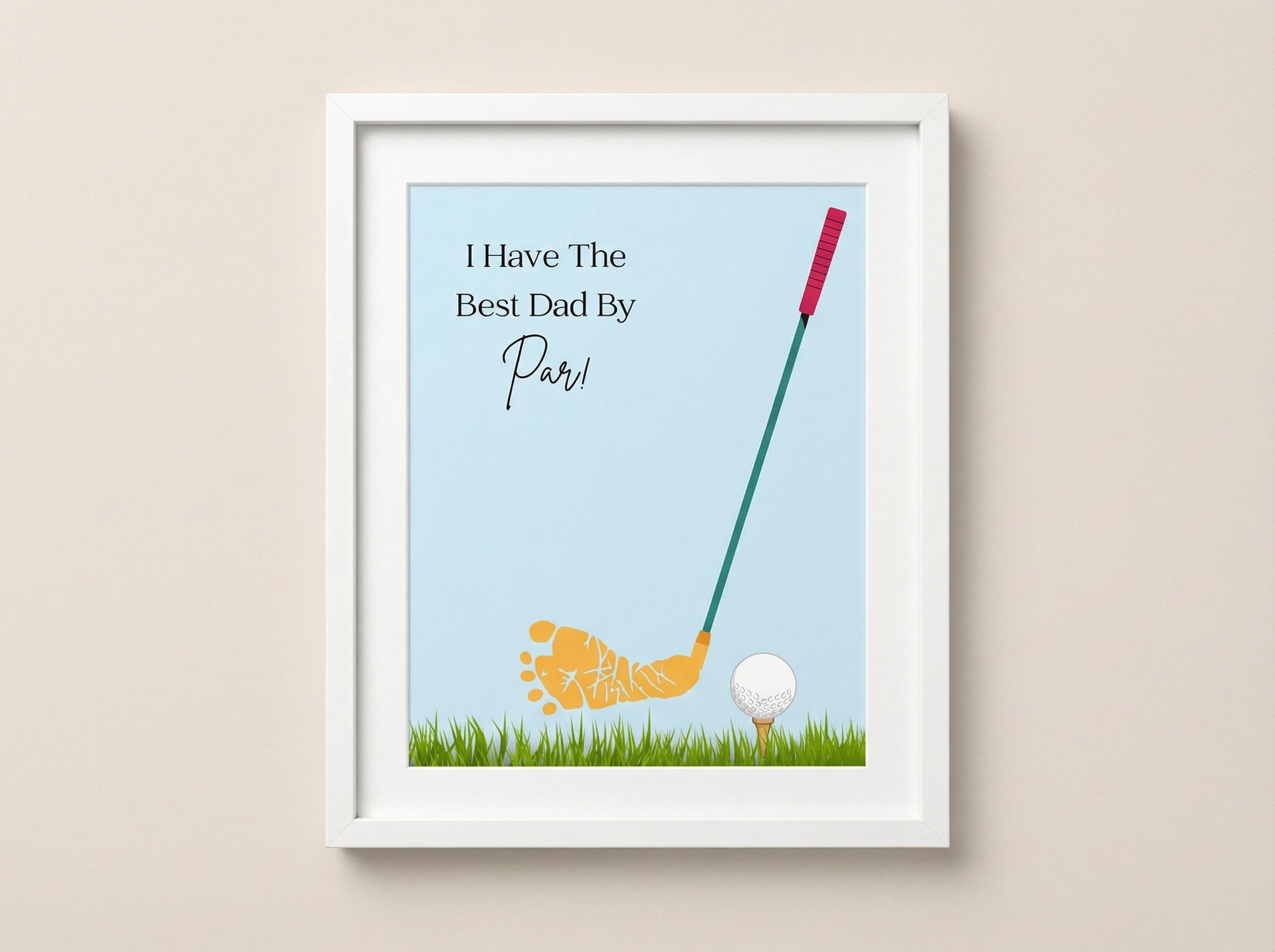 Golf Footprint Craft Printable – DIY Father's Day Gift (digital ...