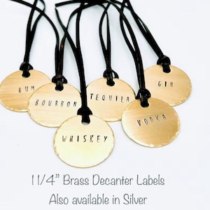 Liquor Label | Decanter Tag | Liquor Decanter Tag | Bar Label ...