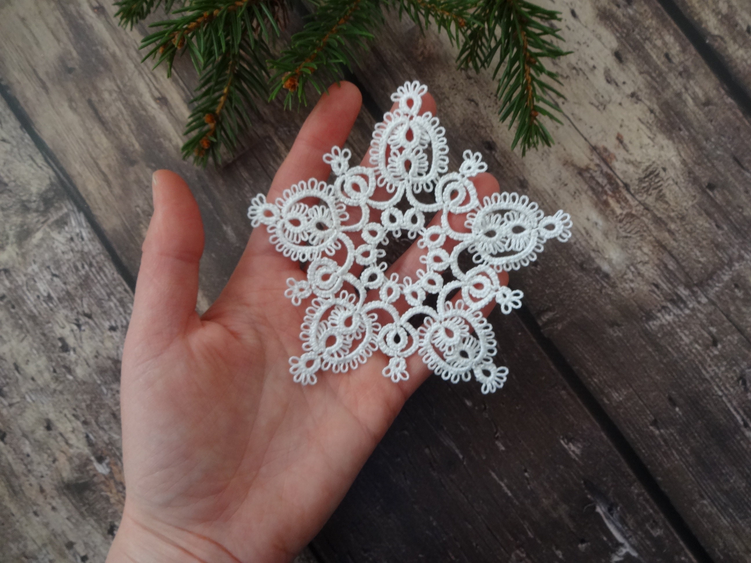 PDF Snowflake Tatting Pattern - Etsy