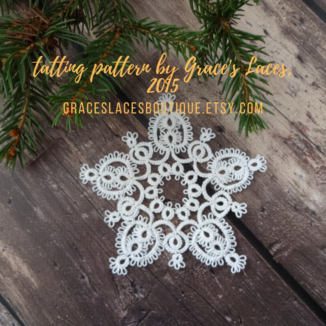 PDF Snowflake Tatting Pattern - Etsy